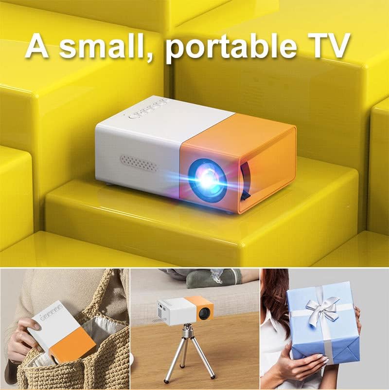 Portable Mini projectors LED Micro Projector 1080P Home Party Meeting Theater Projector(Newest Upgraded Version )