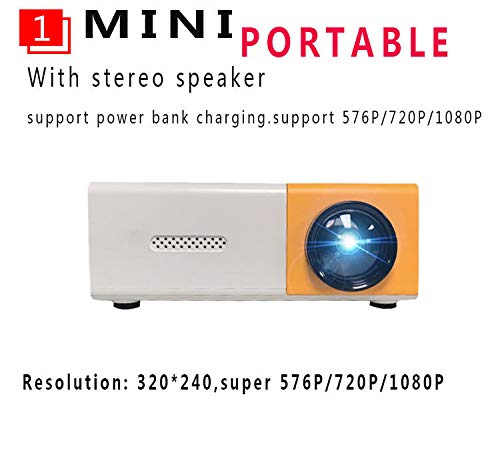 Portable Mini projectors LED Micro Projector 1080P Home Party Meeting Theater Projector(Newest Upgraded Version )