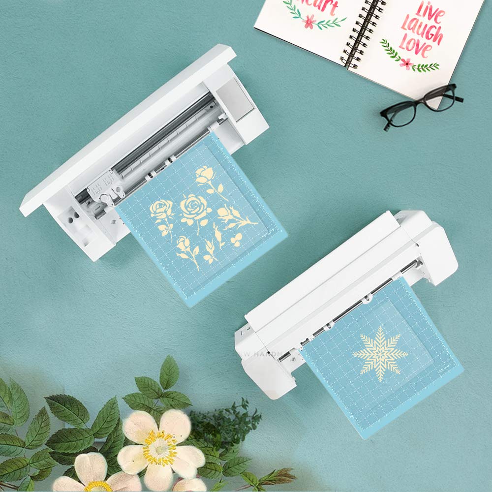 REALIKE 12x12 Cutting Mat for Silhouette Cameo 3/2/1 (3 Mats - StandardGrip, LightGrip, StrongGrip), Gridded Adhesive Non-Slip Cut Mat for Crafts, Quilting, Sewing, Scrapbooking and All Arts