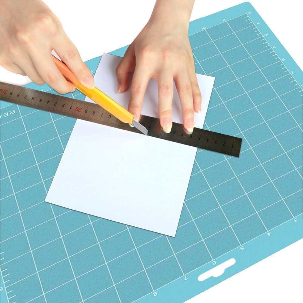 REALIKE 12x12 Cutting Mat for Silhouette Cameo 3/2/1 (3 Mats - StandardGrip, LightGrip, StrongGrip), Gridded Adhesive Non-Slip Cut Mat for Crafts, Quilting, Sewing, Scrapbooking and All Arts