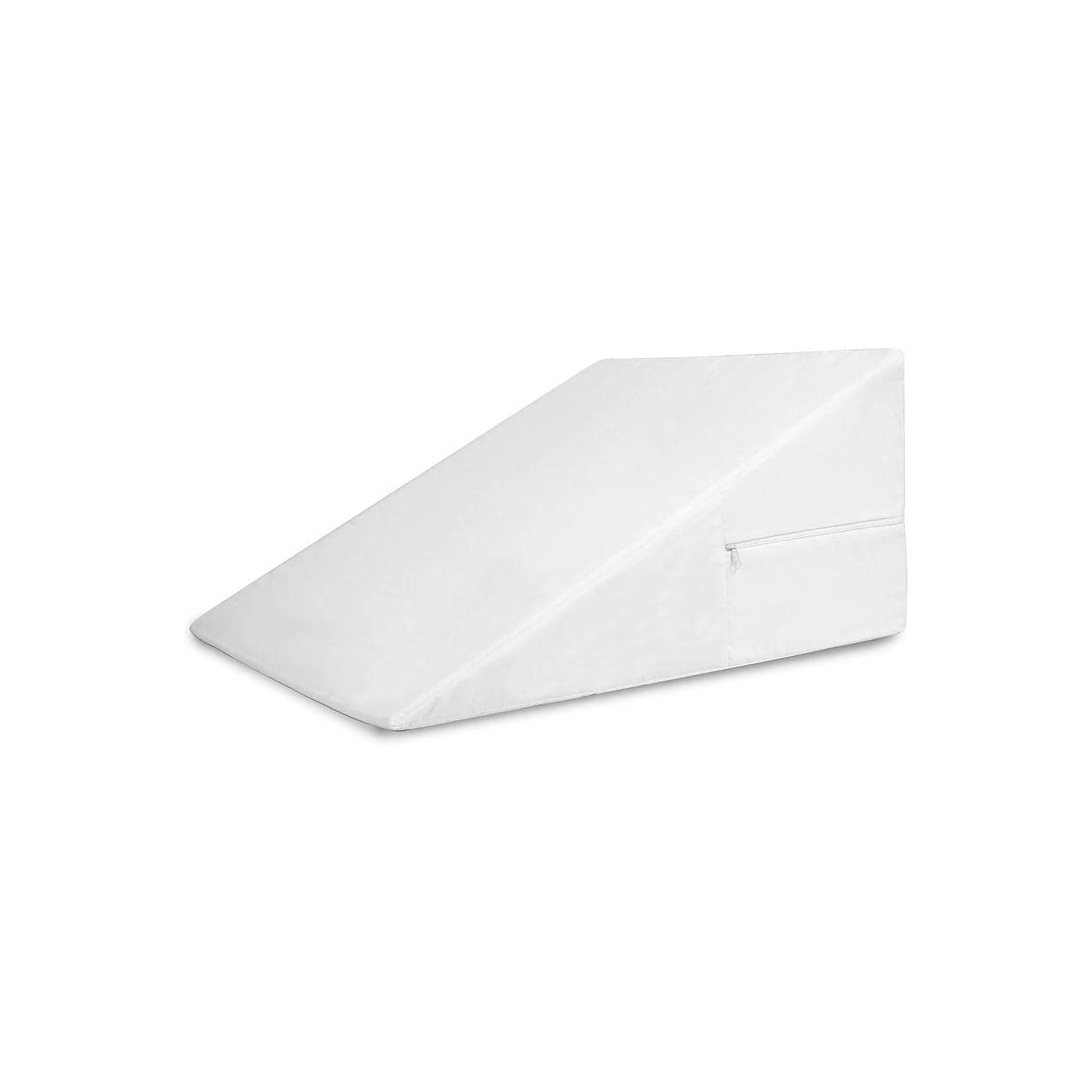 DMI Bed Wedge Pillow and Triangle Wedge with Elevated Incline for Neck Pain, Headaches, Reflux, Shoulders, Back Pain, Foot Support, Knee Pain or Restless Leg Syndrome, 24x24x12 inches, White