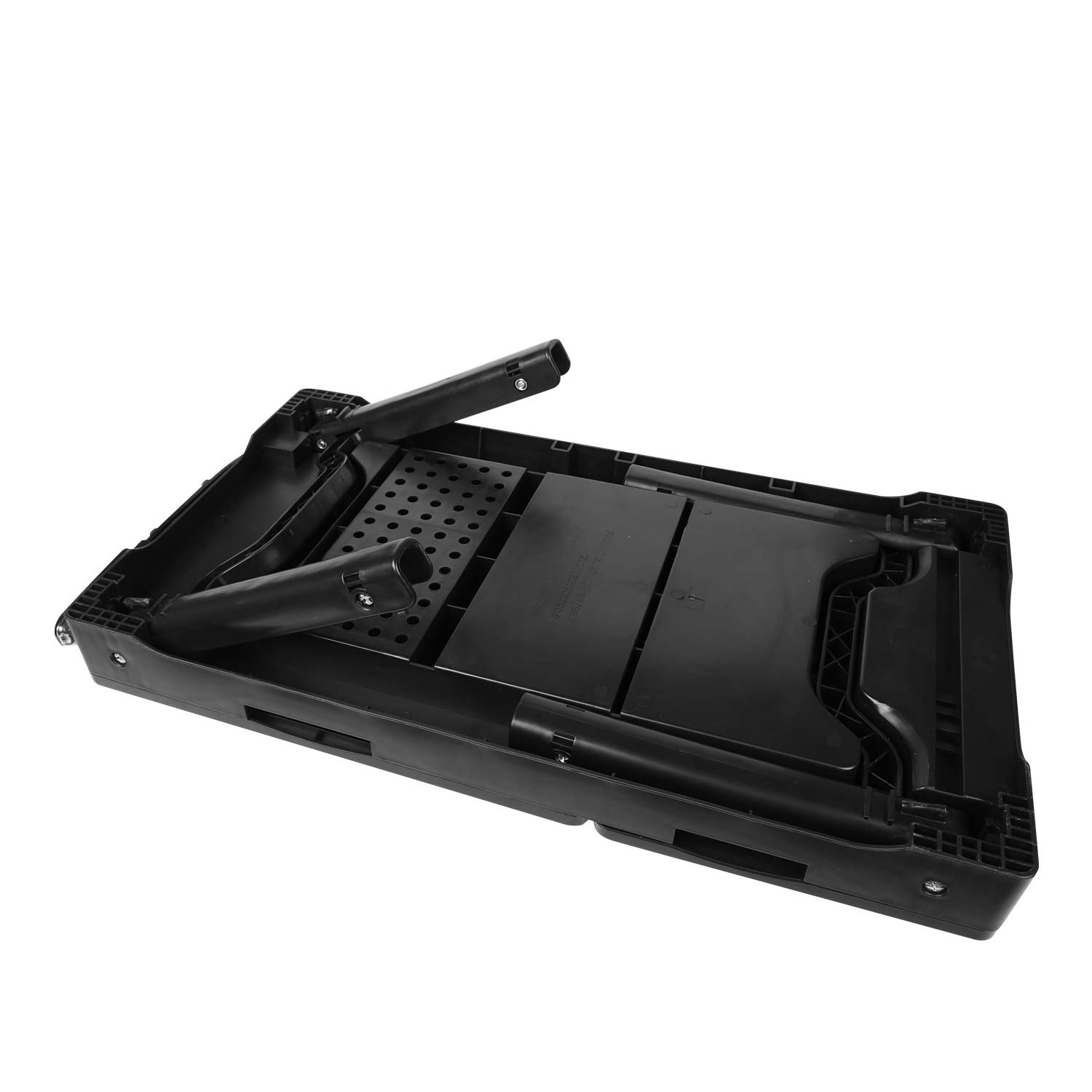 Moclever Laptop Table for Bed-Multi-Functional Laptop Bed Table Tray with Internal Cooling Fan & 2 Independent Laptop Stands-Foldable & 3 Different Height Laptop Desk-LED Lamp-4 Port USB