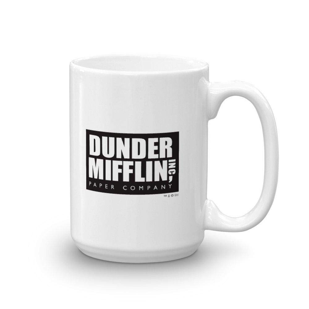 NBC The Office World's Best Boss Dunder Mifflin Ceramic Mug, White 15 oz - Official Michael Scott Mug As Seen On The Office