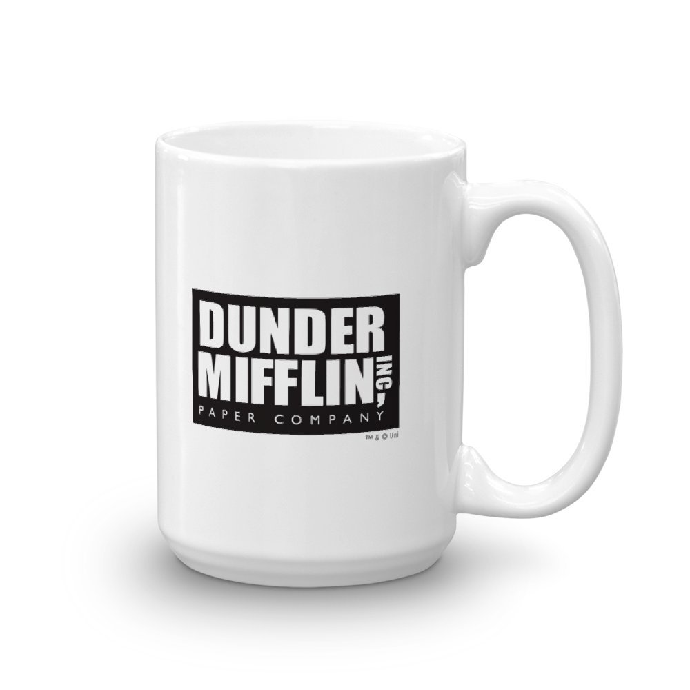 NBC The Office World's Best Boss Dunder Mifflin Ceramic Mug, White 15 oz - Official Michael Scott Mug As Seen On The Office