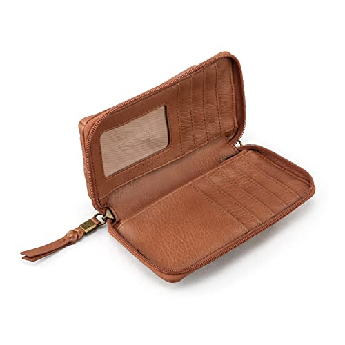 The Sak Silverlake N/S Smartphone Crossbody, Tobacco Floral Embossed