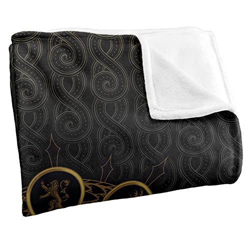 House of The Dragon Blanket, 36"x58" Dragon Crown Silky Touch Super Soft Throw Blanket