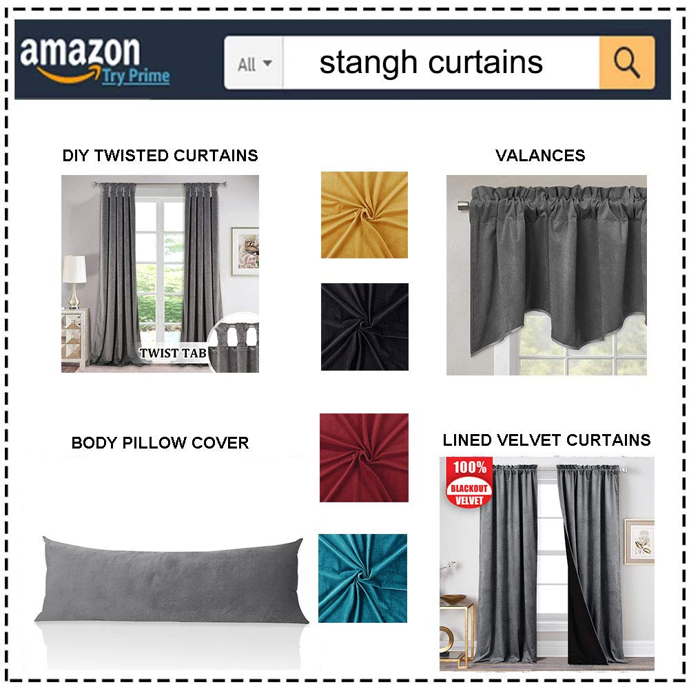 StangH Velvet Curtain 108 inches Long - Thick Soft Blackout Velvet Fabric Large Window Panel Drapes High Ceiling Wall Backdrop Panel for Living Room, Royal Blue, 100 by 108 inches Long, 1 Piece