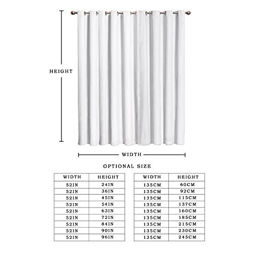 Prime-Home Blackout Curtains for Bedroom, Christmas Grommet Curtains Thermal Insulated Blackout Window Curtains Drapes, Blackout Panel 52"x 24" Cold Winter Snowflakes Blue Backdrop