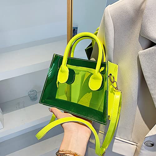 Fashion Transparent Women Shoulder Bag PVC Clear Casual Lady Totes Mini Handbags