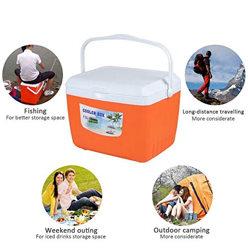 HESNDxbx Mini Fridge 13L Car Insulation Preservation Box Car Cooler Box Ice Organizer Medicine Preservation Home Barbecue Fishing Multifunctional