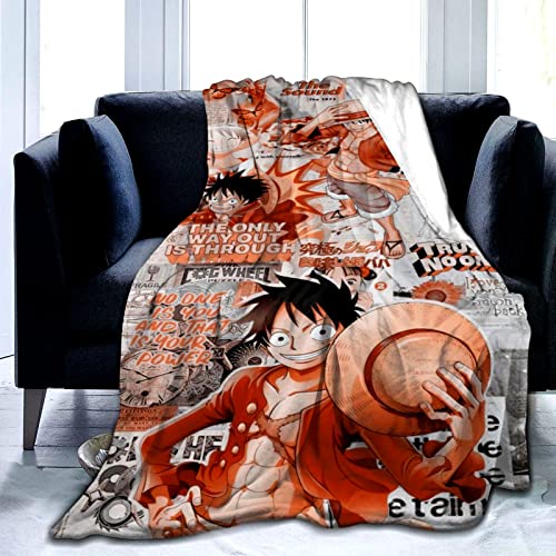 Japanese Anime Cartoon Blanket Cozy Blankets Ultra Soft Throw Blanket for Couch Bedding Living Room Gifts 50"x40"