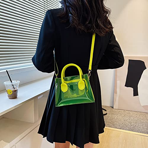 Fashion Transparent Women Shoulder Bag PVC Clear Casual Lady Totes Mini Handbags