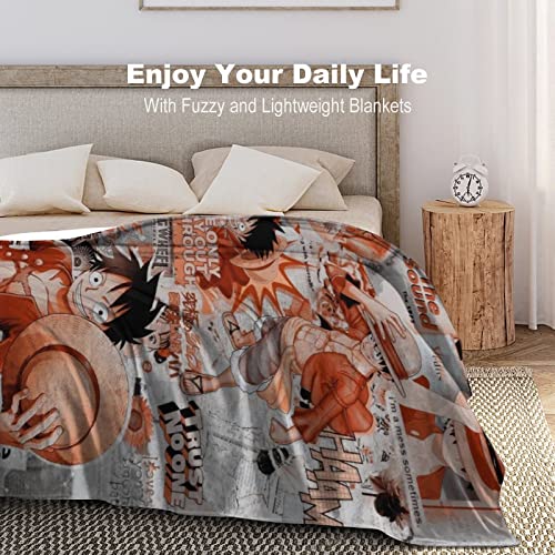 Japanese Anime Cartoon Blanket Cozy Blankets Ultra Soft Throw Blanket for Couch Bedding Living Room Gifts 50"x40"