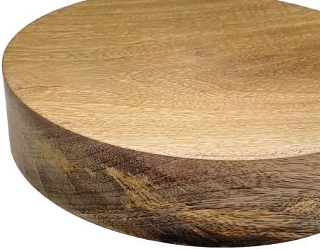 Cutting Boards Wood Handcrafted Barker Butchers Block Round Chopping Boards 11 Inches Diameter Height 3 Inch Cutting Board 27cm X 27cm X 4cm) (Medium) (Large)