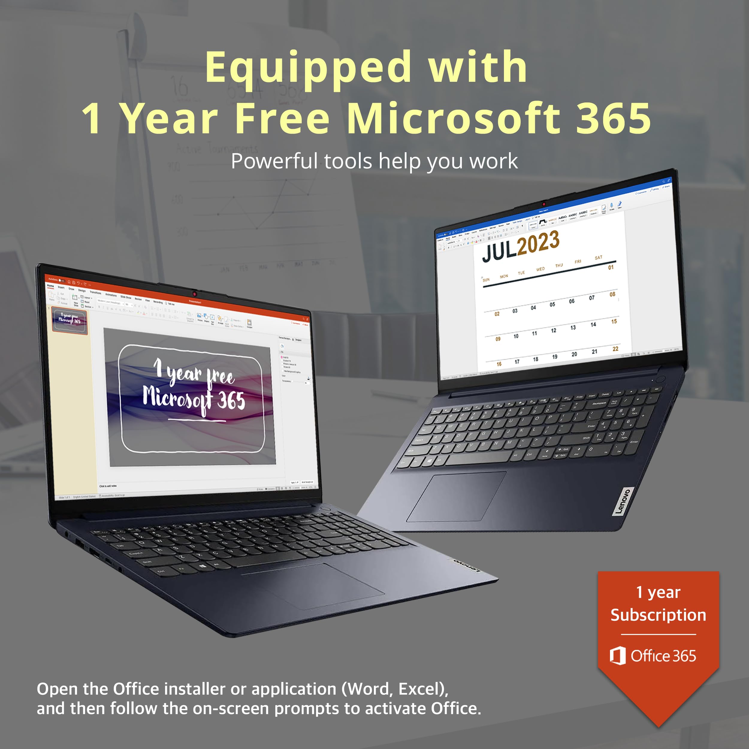 Lenovo 2022 IdeaPad 1 15.6" FHD Laptop, Intel Pentium Silver N6000 Processor, 12GB RAM, 256GB PCIe SSD, 720P HD Webcam, Dolby Audio, 1 Year Office, Blue, Win 11 S, 32GB Snowbell USB Card