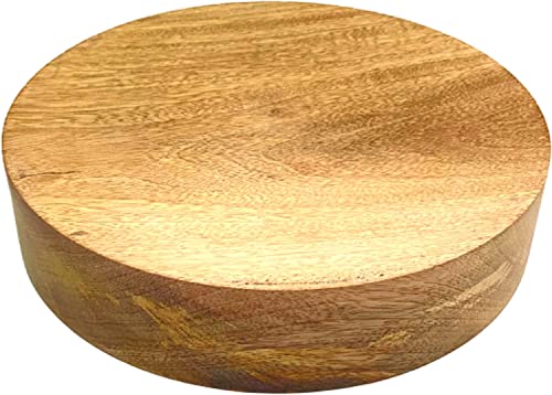 Cutting Boards Wood Handcrafted Barker Butchers Block Round Chopping Boards 11 Inches Diameter Height 3 Inch Cutting Board 27cm X 27cm X 4cm) (Medium) (Large)
