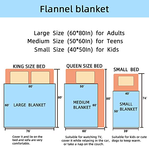Irisbell Wolf Throw Blanket Cozy Warm Fleece Flannel Blanket for Sofa Bed Travel Soft Plush Gifts Blanket for Adult and Kids (Wolf-1, 80 x 60 in)