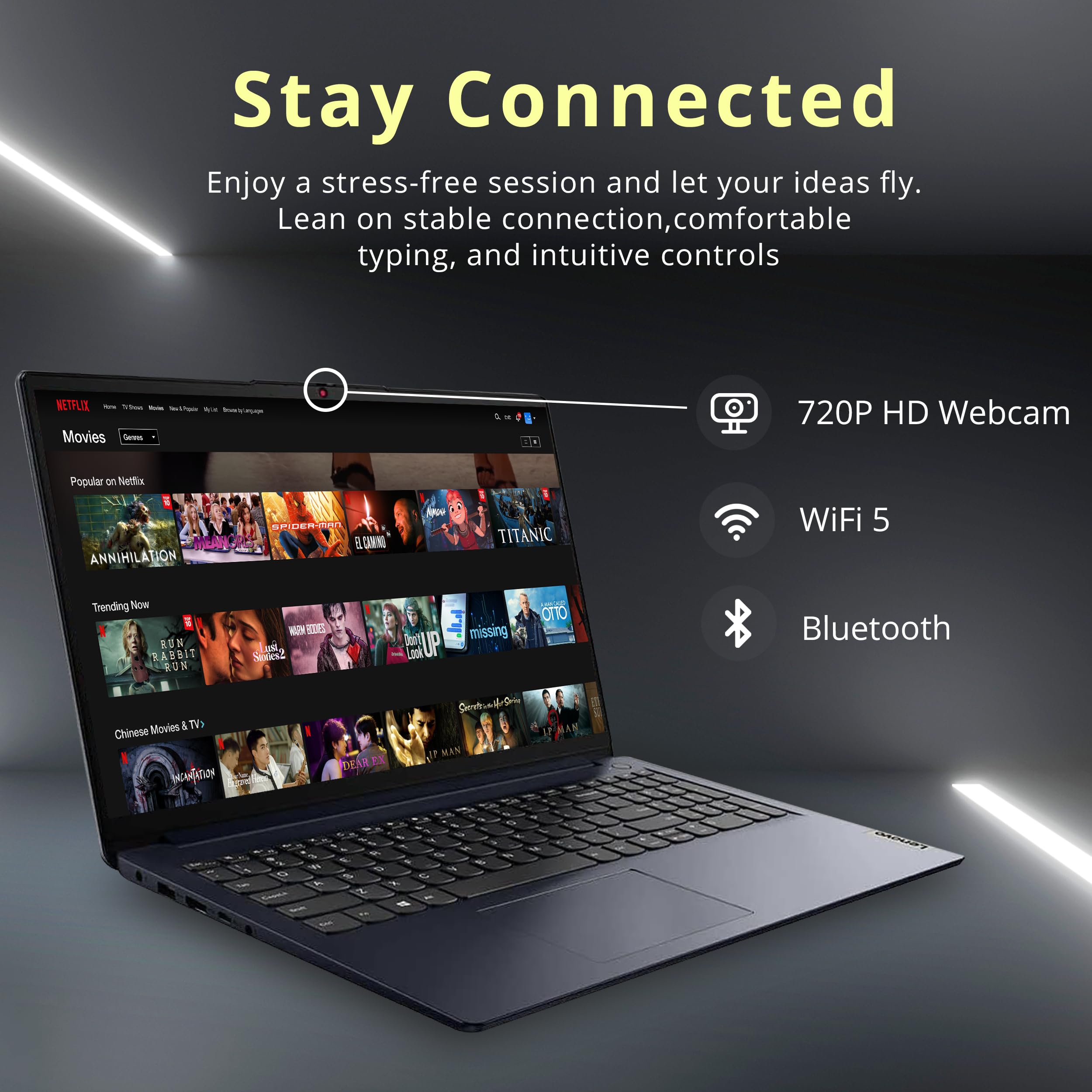 Lenovo 2022 IdeaPad 1 15.6" FHD Laptop, Intel Pentium Silver N6000 Processor, 12GB RAM, 256GB PCIe SSD, 720P HD Webcam, Dolby Audio, 1 Year Office, Blue, Win 11 S, 32GB Snowbell USB Card