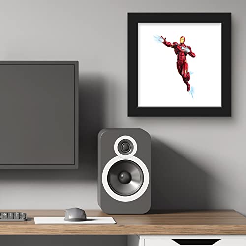 Trends International Gallery Pops Marvel Comics Avengers - Iron Man Wall Art Wall Poster, 12" x 12", Black Framed Version