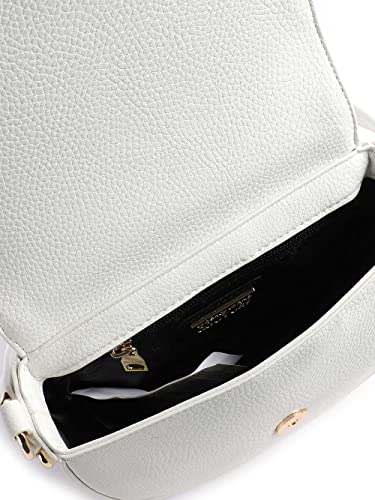 Versace Jeans COUTURE WHITE CROSSBODY MINIBAG WITH GOLD BAROQUE LOGO BUCKLE AND ADJUSTABLE SHOULDER STRAP 74VA4BF2ZS413