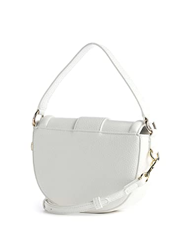 Versace Jeans COUTURE WHITE CROSSBODY MINIBAG WITH GOLD BAROQUE LOGO BUCKLE AND ADJUSTABLE SHOULDER STRAP 74VA4BF2ZS413