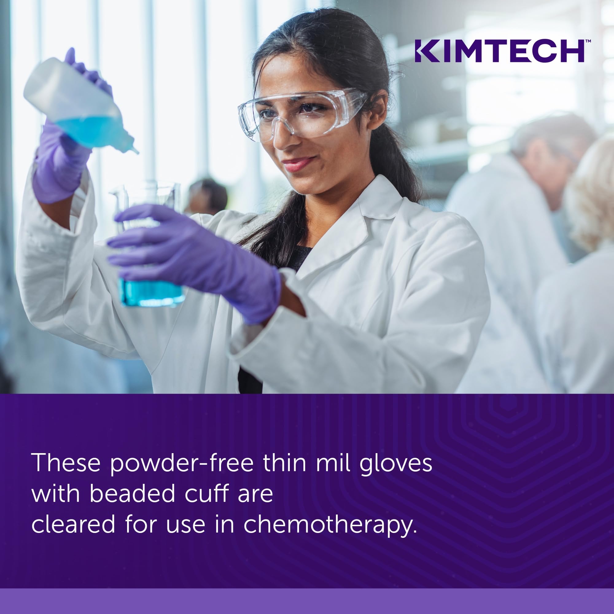 Kimberly-Clark® Safeskin Purple Nitrile Exam Gloves, Medium, Purple, Box Of 100