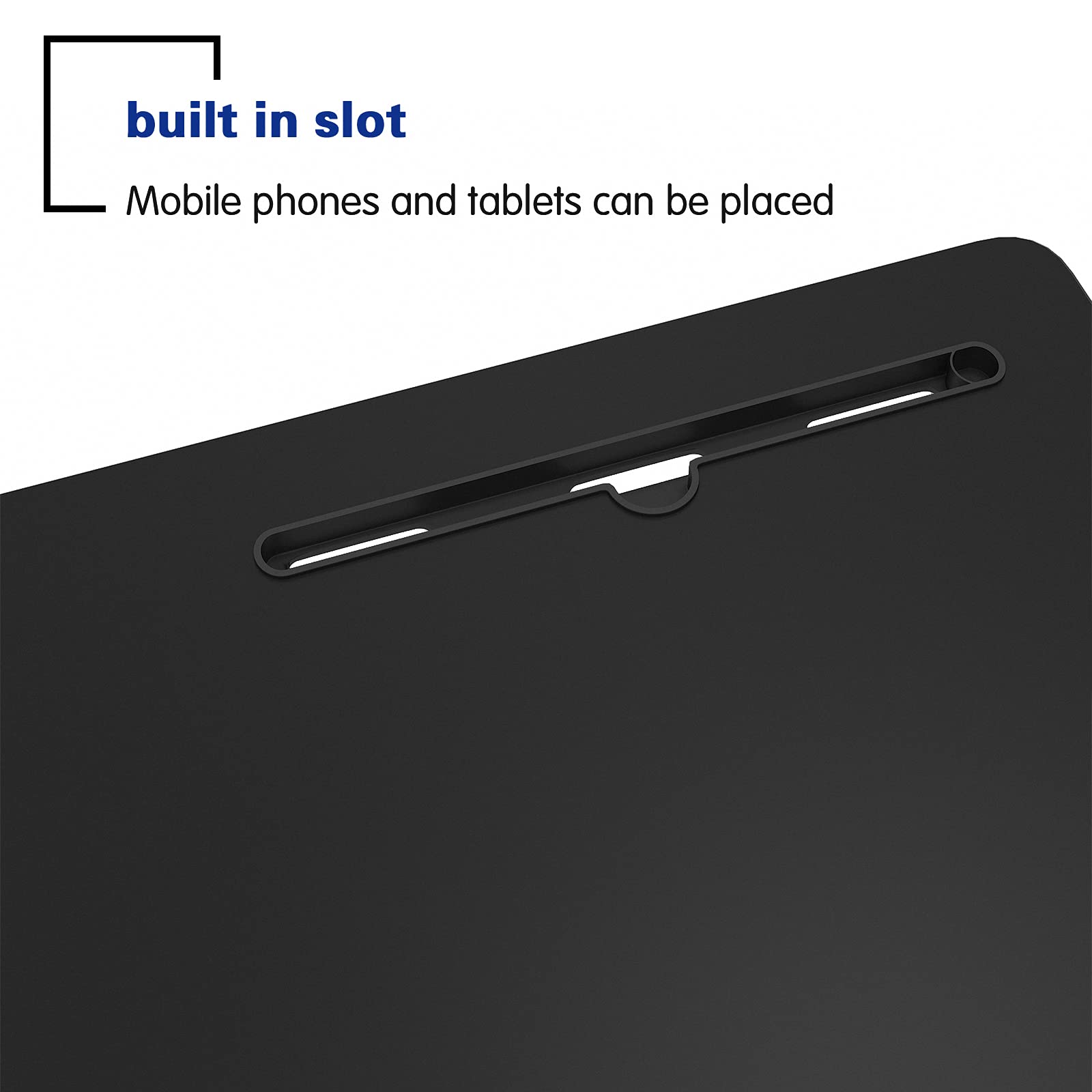 Rolling Laptop Stands Desk Cart Height Adjustable, soges 31.5 inches Mobile Sofa Side Table with Tablet Slot, Portable Standing Laptop Table, Small C Table for Couch Bed Sofa, Black, ZS-05-3-80B