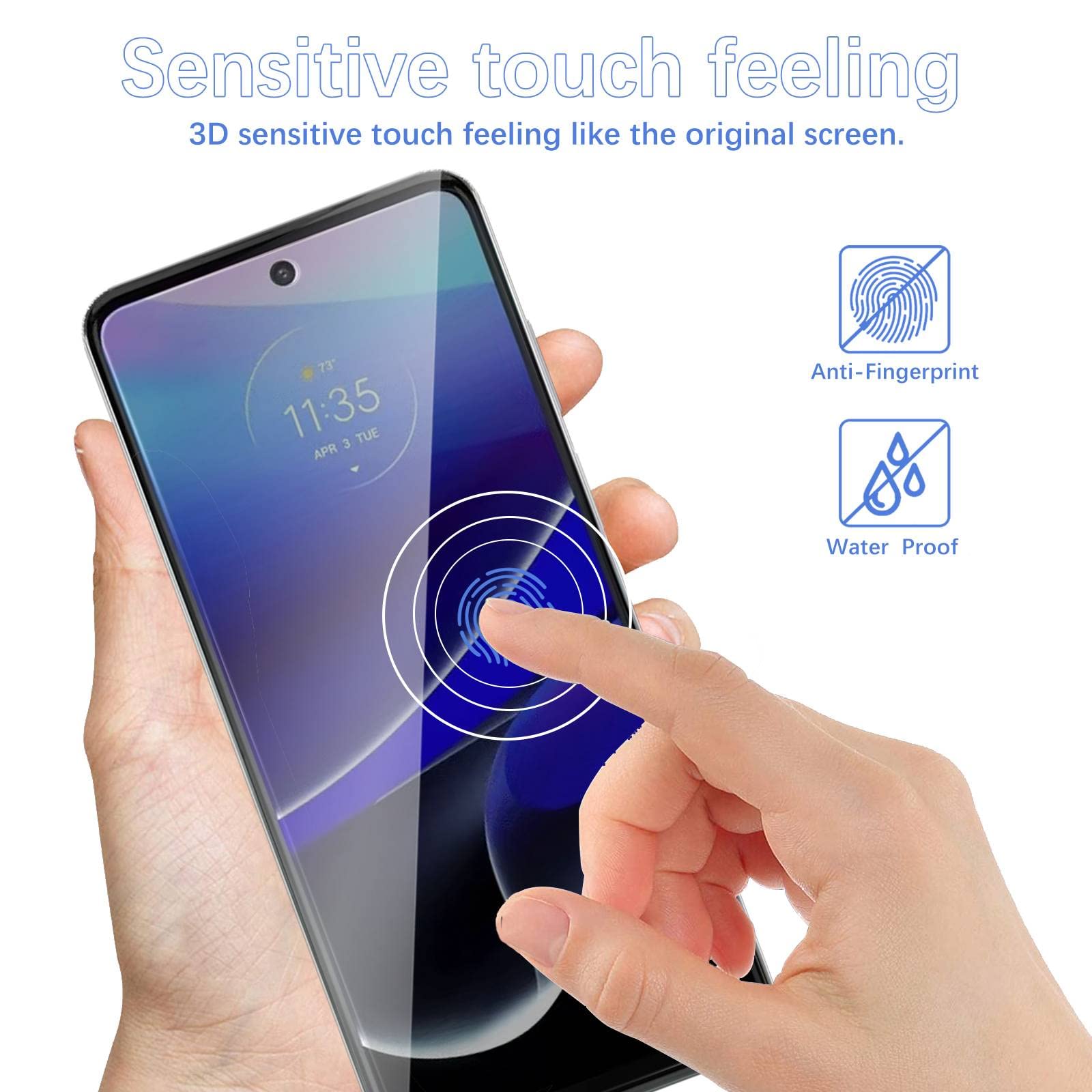 Nixinioo 2 Pack Privacy Screen Protector for Moto G Stylus 5G 2022 5G, Anti Spy Anti Peep 9H Tempered Glass, Bubble Free,Anti Scratch, easy to install