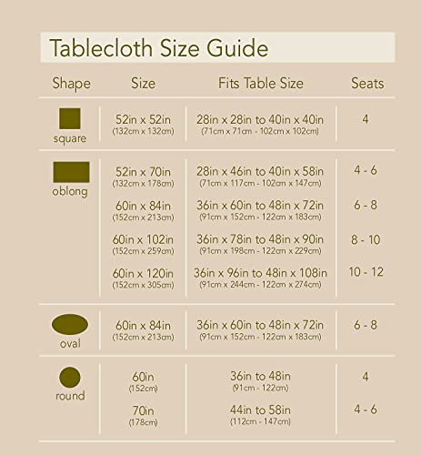 Home Bargains Plus Easter Fun Fabric Tablecloth, Bunny Rabbit, Easter Egg and Chicks Print Stain and Wrinkle Resistant Spring Tablecloth, 52β x 52β Square