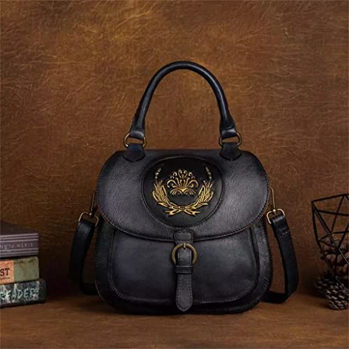 DANN Women's Retro Handbag Multipurpose Shoulder Bag Women's Backpack Women's Handmade (Color : C, Size
