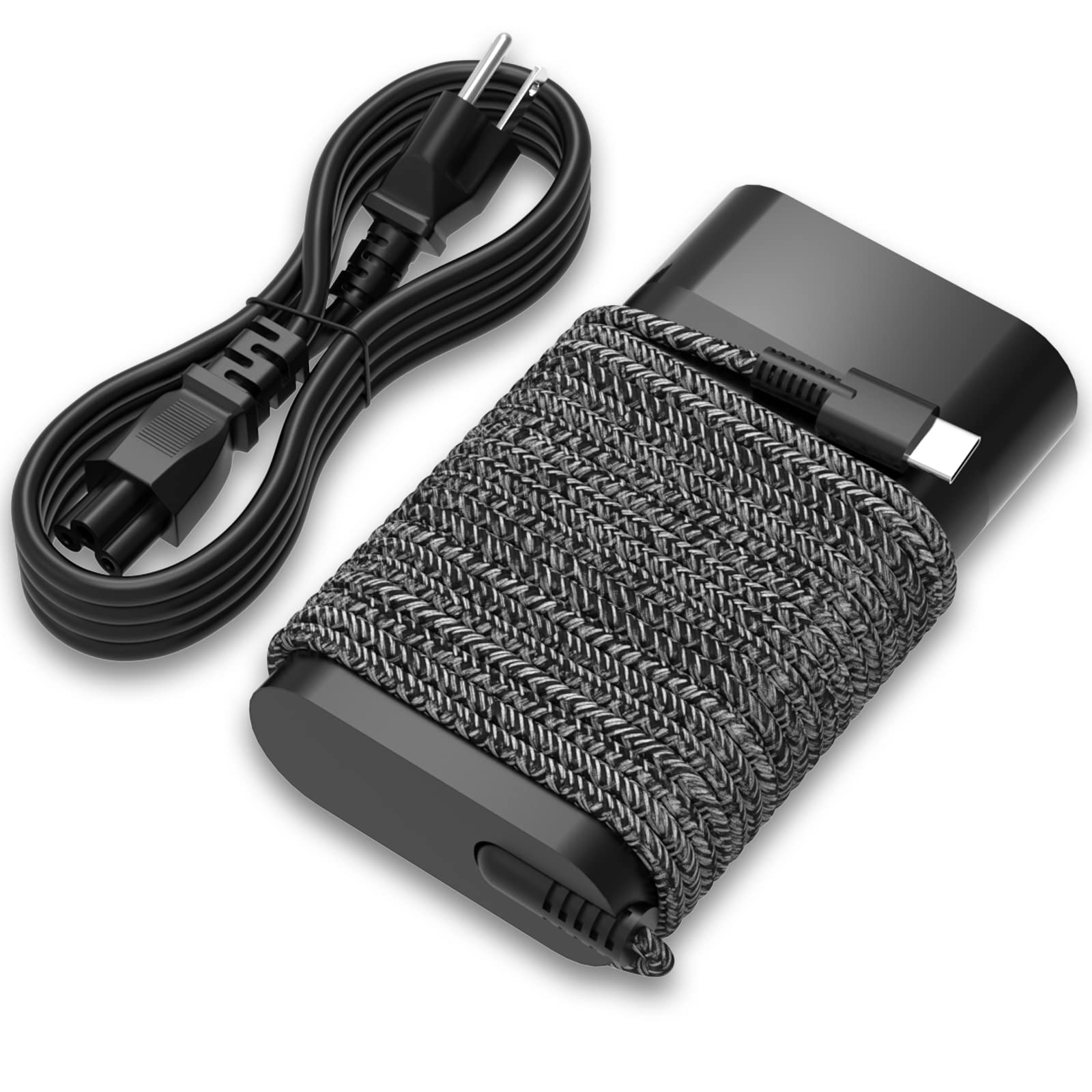 65W USB-C Chromebook Charger for HP Chromebook 14 X360 /Spectre x360/ HP Envy x360 ZBook Firefly G9 HP Elite Dragonfly G2 Type C Power Supply Cord