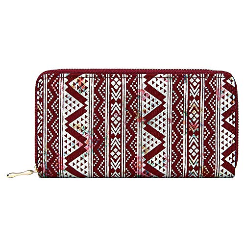 OIDERY Clutch Wallet for Women-Zip Around Long Wallet For Women, Large Capacity Womens Wallet With Zipper Coin Purse