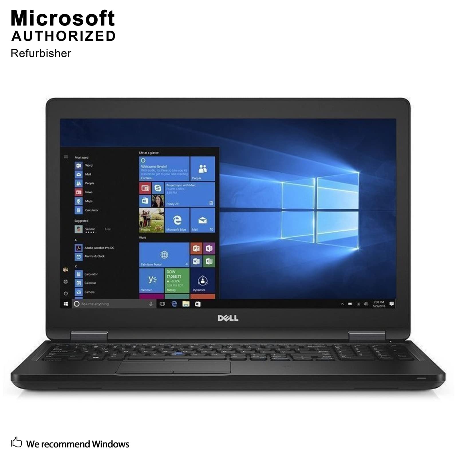 Dell Latitude 5580 15.6" Business Laptop, Intel Core I5-7200U 2.5GHZ, 8G DDR4, 1T SSD, HDMI, VGA, USB 3.0, Windows 10 Pro 64 Bit-Multi-Language Supports En/Fr/Sp(Renewed).