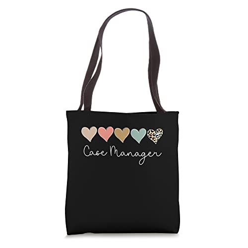Leopard Hearts Matching Valentine's day for Case Manager Tote Bag