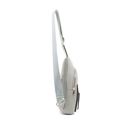 EVVE Crossbody Sling Bag for Women Small Sling Backpack Purse |Sage