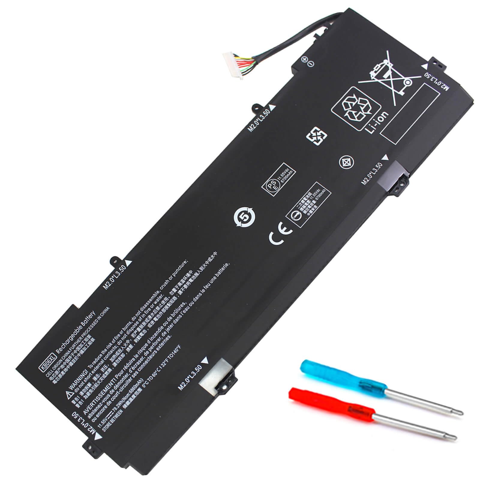 DMKAOLLK KB06XL Battery for HP Spectre X360 15 15-bl012dx 15-bl112dx 15-bl0xx 15-bl1xx 15-bl062nr 15-bl075nr 15-bl102no 15t-bl000 15t-bl100 Series 902499-856 902499-855 902401-2C1 11.55V 77.92Wh