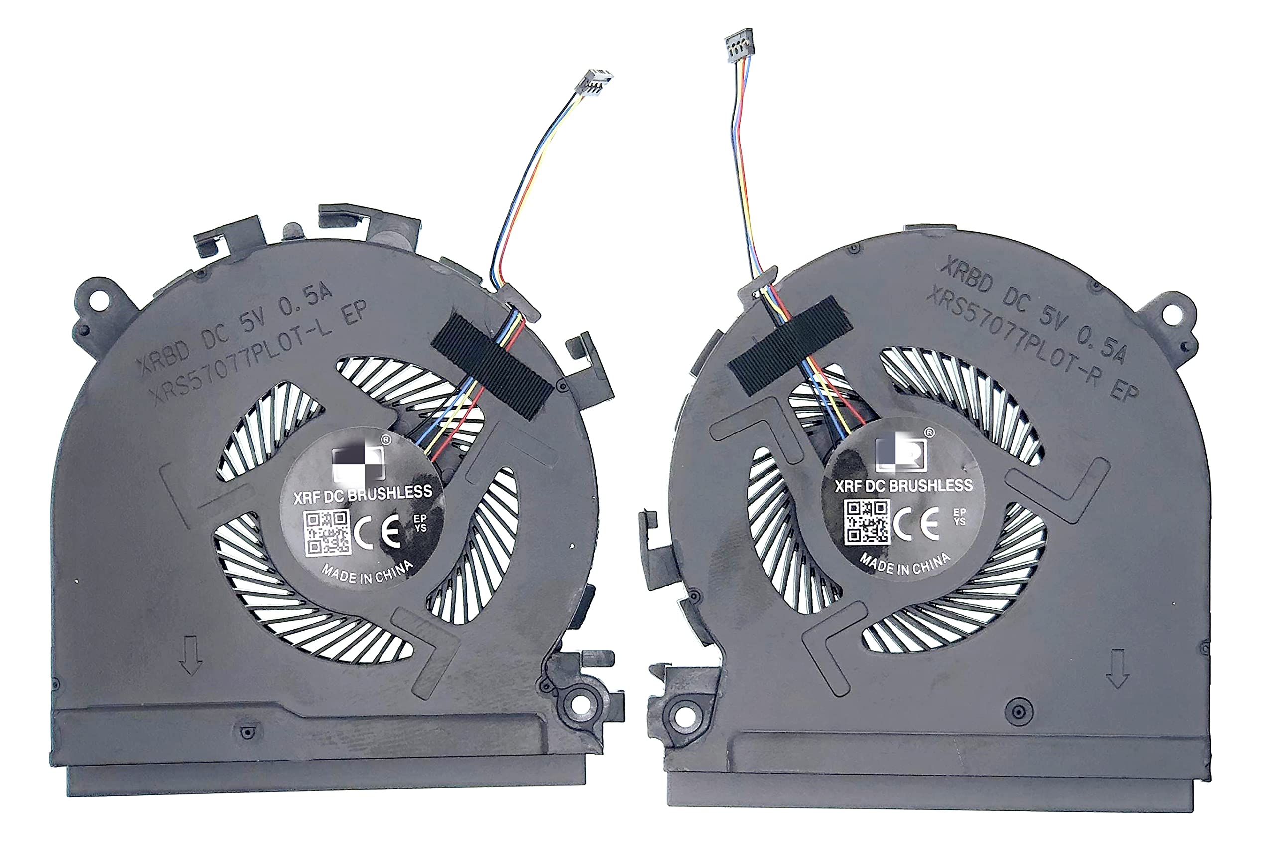 Replacement CPU + GPU Cooling Fan for HP Spectre X360 15-CH 15-CH000 15-CH011DX 15-CH075NR 15-CH008CA 15-CH010CA NS75C00-17J22 NS75C00-17J21 P/N: L17605-001 L17606-001, TPN-Q179 DC 5V 0.5A (Two Fans)