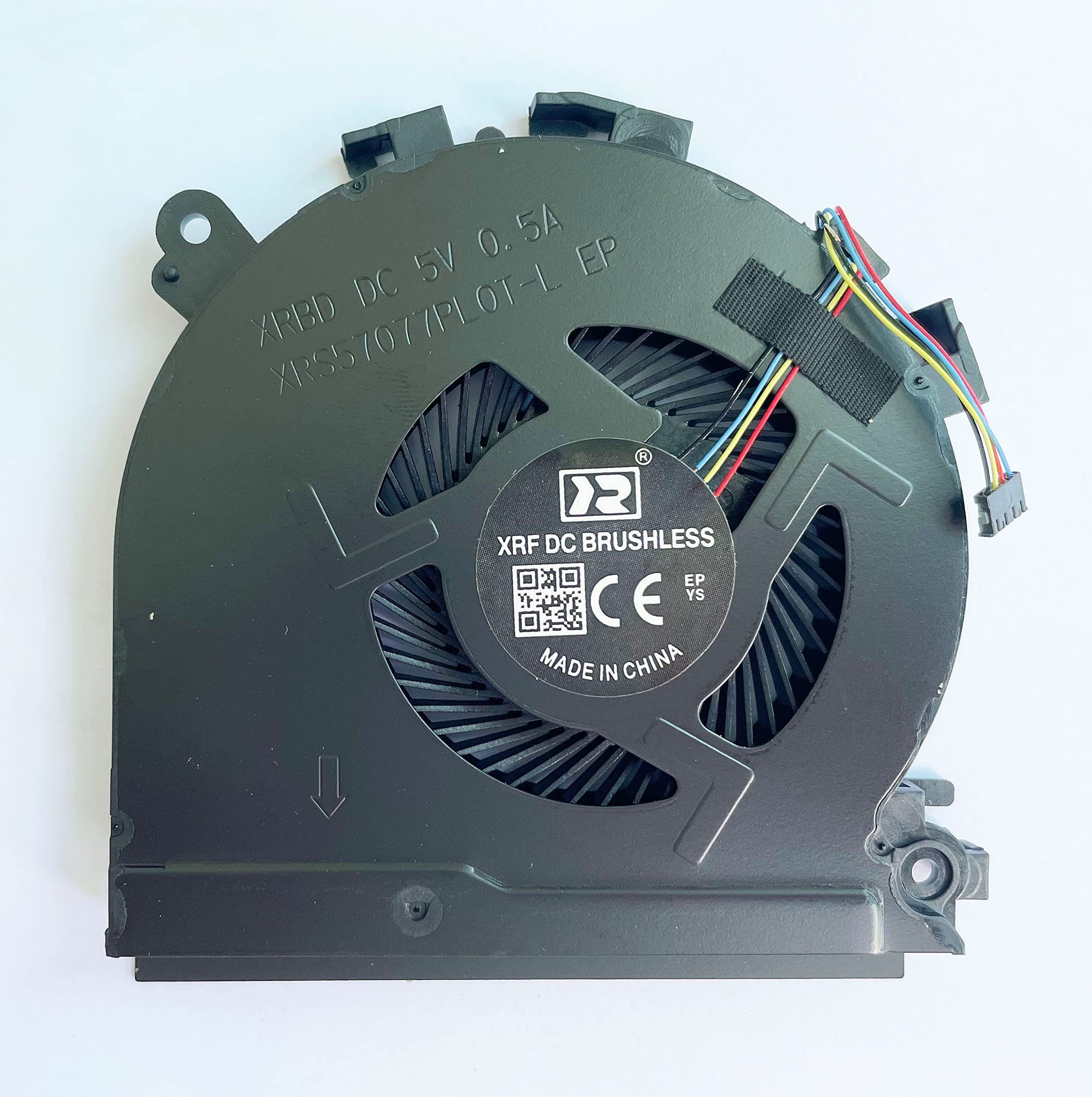 Fleshy Leaf CPU+GPU Cooling Fan Replacement for HP Spectre X360 15-CH Series (2 Fans, 15 decibels, 5 volts, 4-Pin, Plastic, Forced Air, Laptop)
