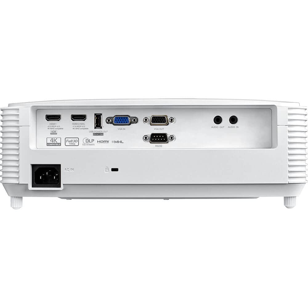 Optoma GT1080HDR Short Throw Gaming Projector | Enhanced Gaming Mode for 1080P 120Hz Gaming at 8.4ms | 4K UHD Support | Play HDR for 4K and 1080P | High 3800 lumens for Day & Night Gaming, White