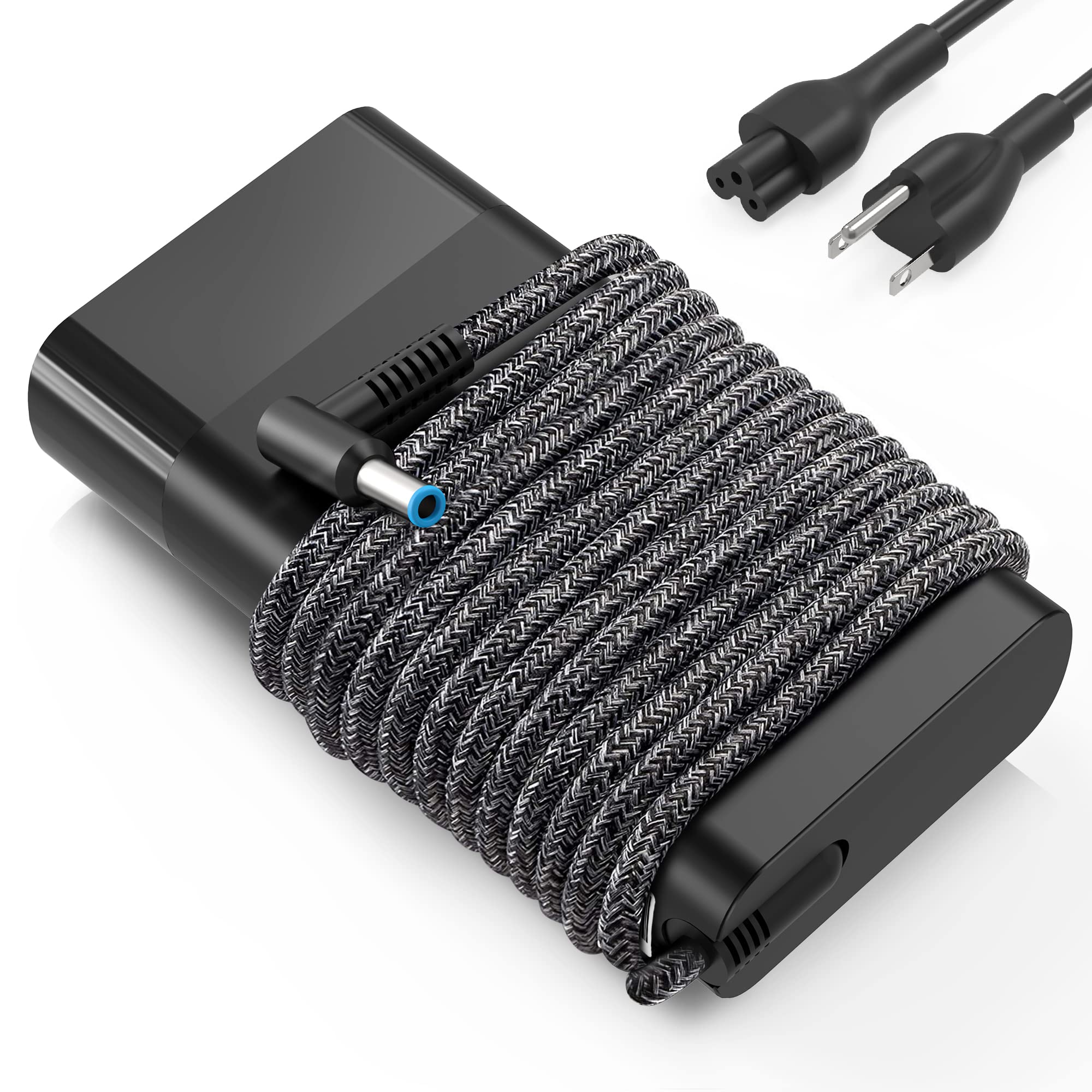 New Replacement hp 65w Laptop Charger for HP Spectre x360 13-4193nr 15-ap001nx 15t-ap000,HP ProBook Charger X360 11 G1 G2 G3 G4 G5 G6,Envy Pavilion Stream X360 13 15 17 15-1039wm Power Supply Cord