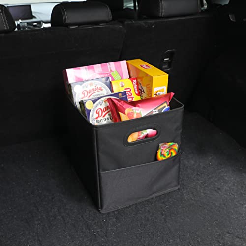 AOKJOY Small Car Organizers and Storage Car Storage Organizer Collapsible Trunk Organizer for Car/SUV(Black)