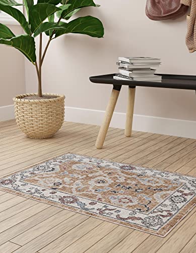 Rugs.com Eco Traditional Collection Rug β 5' x 8' Almond Beige Medium Rug Perfect for Bedrooms, Dining Rooms, Living Rooms