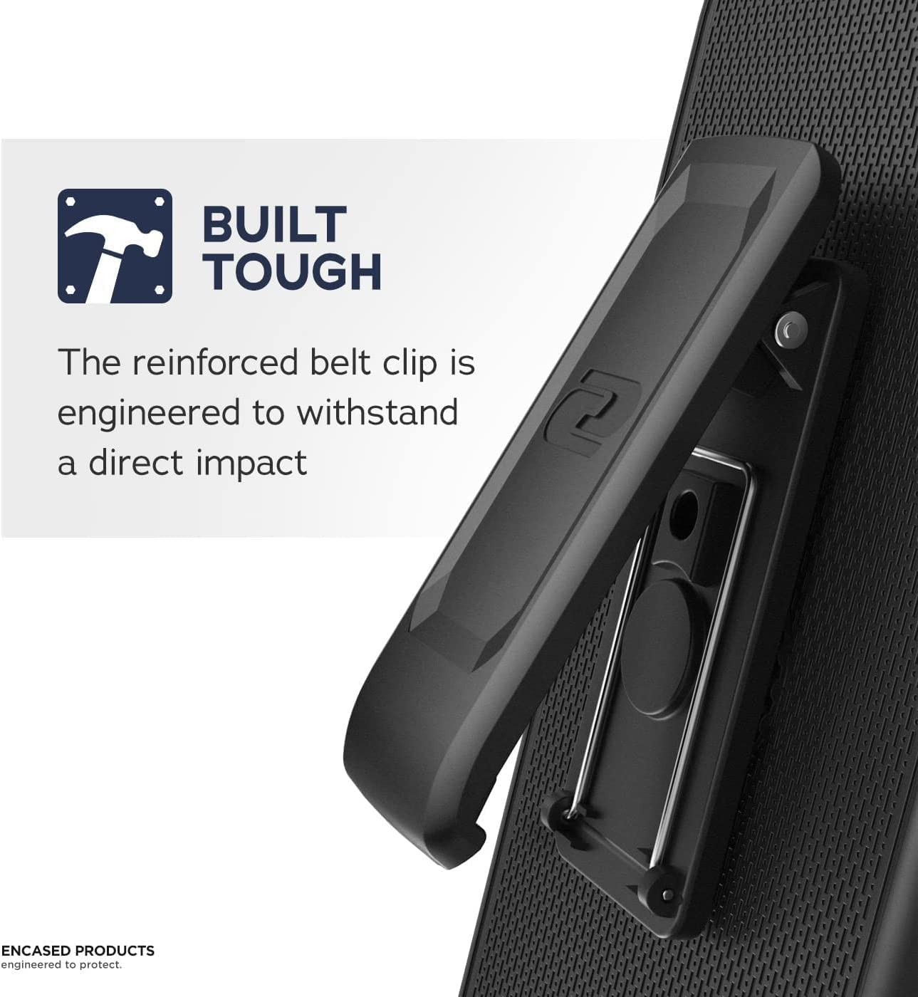 Encased Belt Case for Moto G 5G (2023) Slimshield Phone Case with Holster Clip (2023 Motorola G-5G 2023) Matte Black
