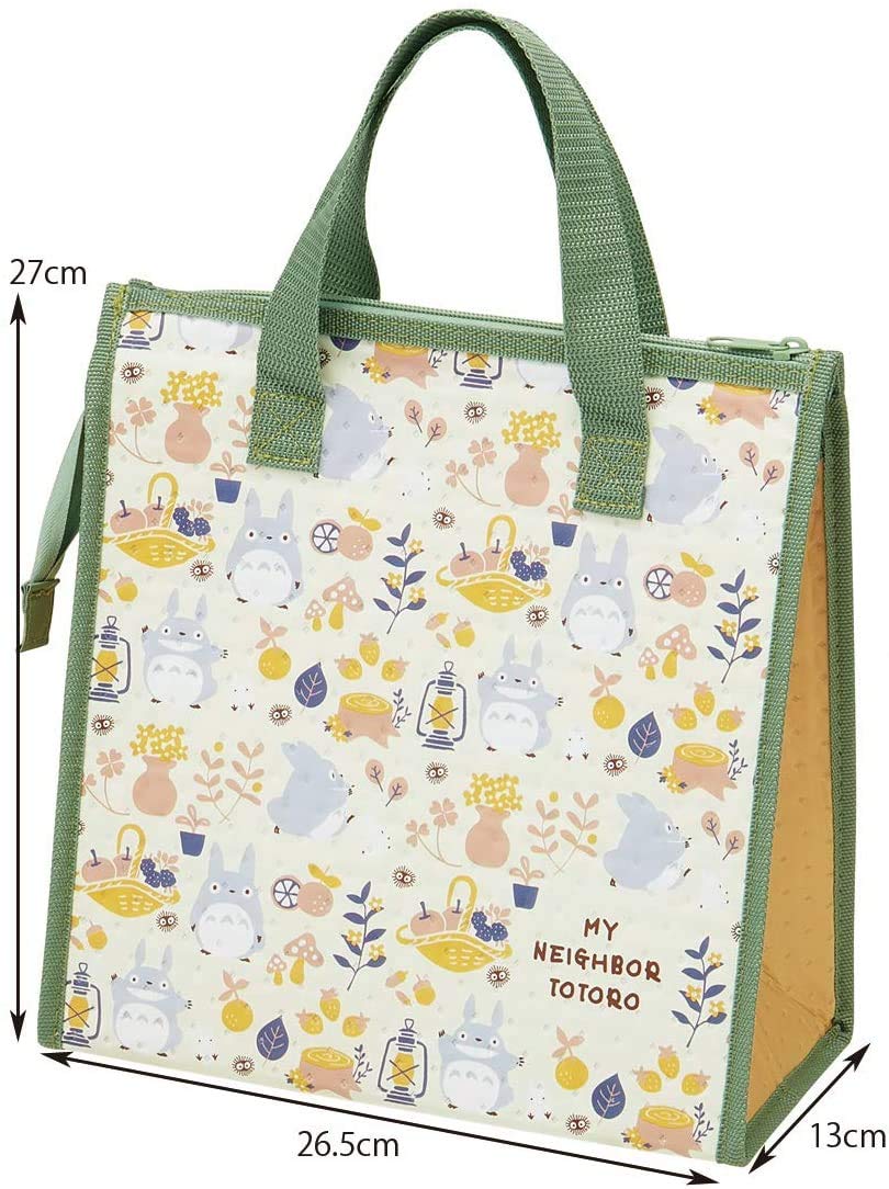 Skater My Neighbor Totoro Thermal Insulated Lunch Bag with Zip Closure - Foraging