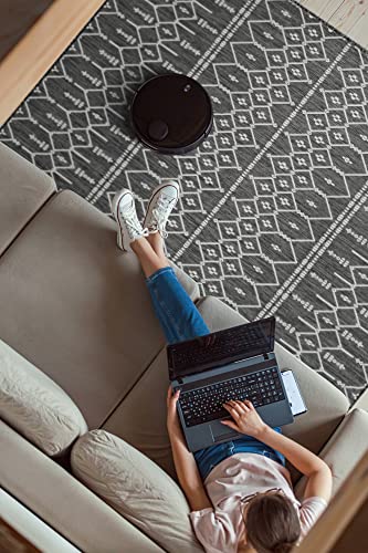 Adiva Rugs Outdoor Indoor Area Rug, Weather Resistant, Easy to Clean, Stain Resistant Floor Mat for Dining Room, Backyard, Deck, Patio (Pebble Weiss, 2' x 3')