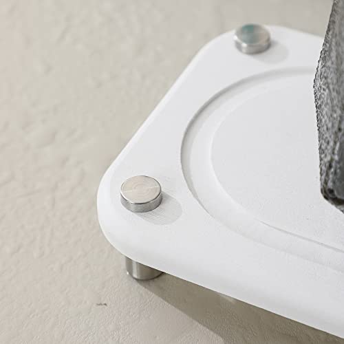 NiuYichee Home Sink Caddy with Grooves, Stainless Steel Feet with Rubber Bottom, Water Absorbing Stone Used for Hand Soaps & Brushes & Toiletries in The Modern Home