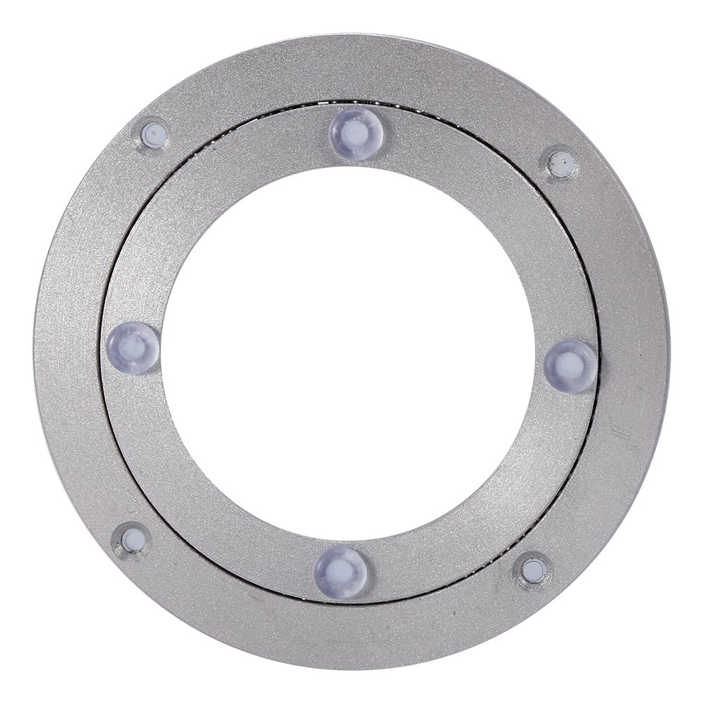 Table Bearing, Heavy Duty Aluminium Alloy Rotating Bearing, Turntable Round Dining Table Smooth Swivel Plate(#1 4 inch)