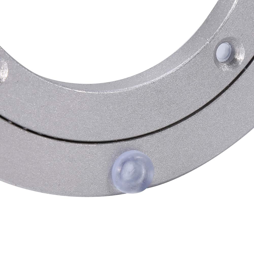 Table Bearing, Heavy Duty Aluminium Alloy Rotating Bearing, Turntable Round Dining Table Smooth Swivel Plate(#1 4 inch)