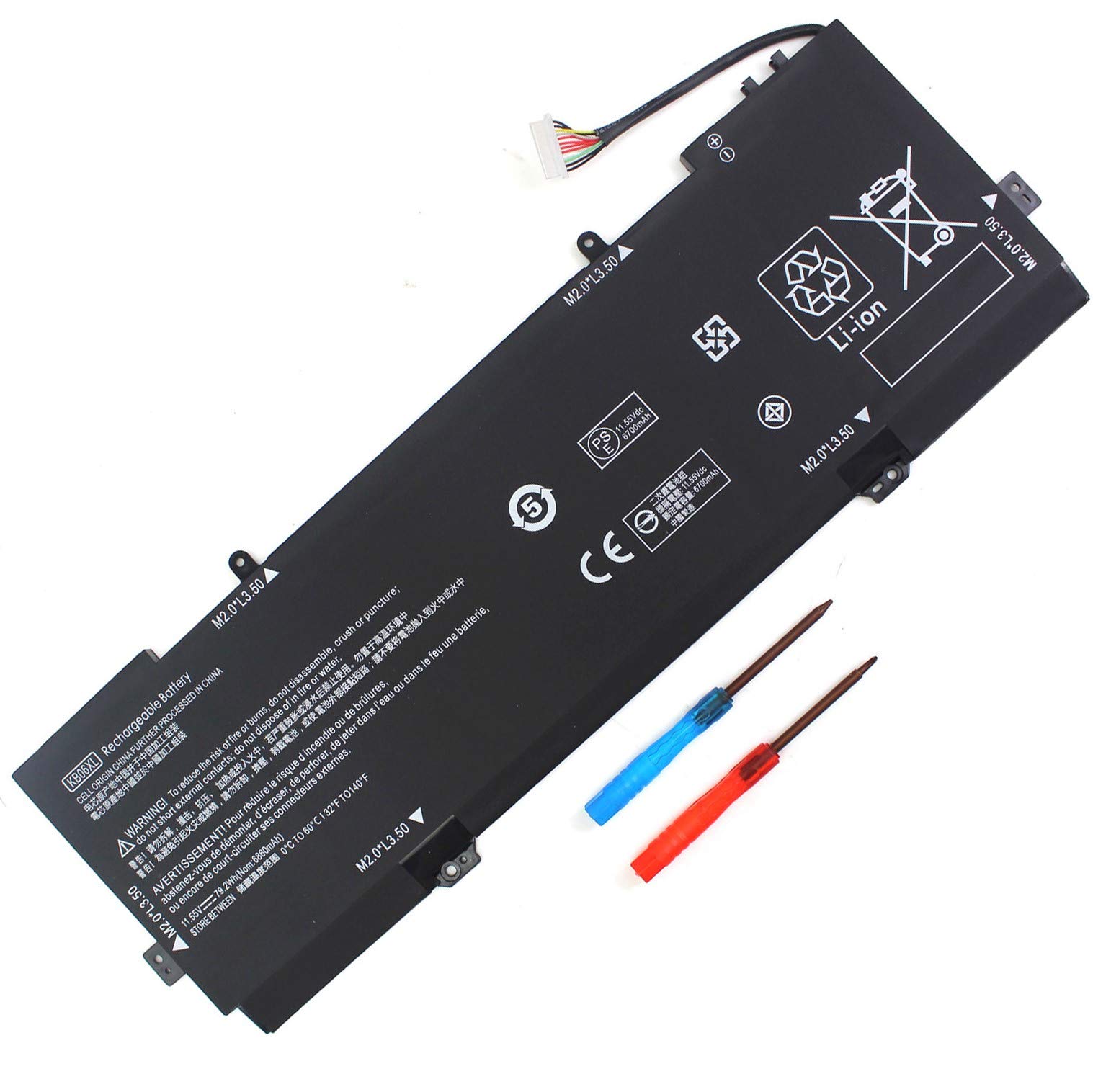 KB06XL Laptop Battery Compatible with HP Spectre X360 15-BL002XX 15-BL000NA 15-BL030NG Z6L01EA Z6K99EA Series BL000NA BL000NL BL001NX BL012DX BL101NG KBO6XL TPN-Q179 902401-2C1 902499-855 HSTNN-DB7R