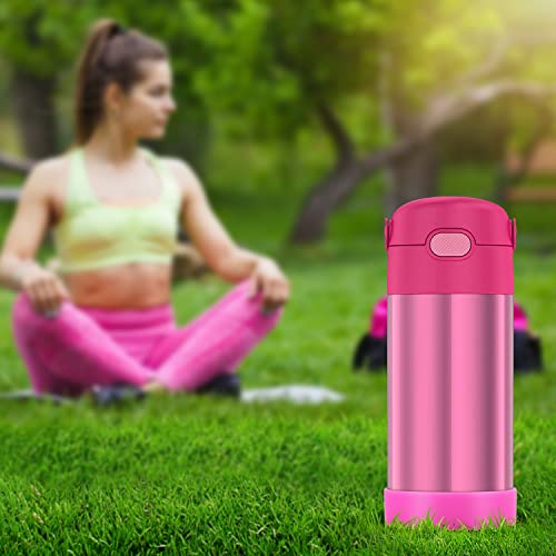12 PCS 70mm Bottom Protective Silicone Sleeve Cup Mat Heat-Resistant Water Bottle Holder Mat Non-Slip Cup Mug Coaster for Insulation Tumbler Protector Bar Coasters - Multicolor